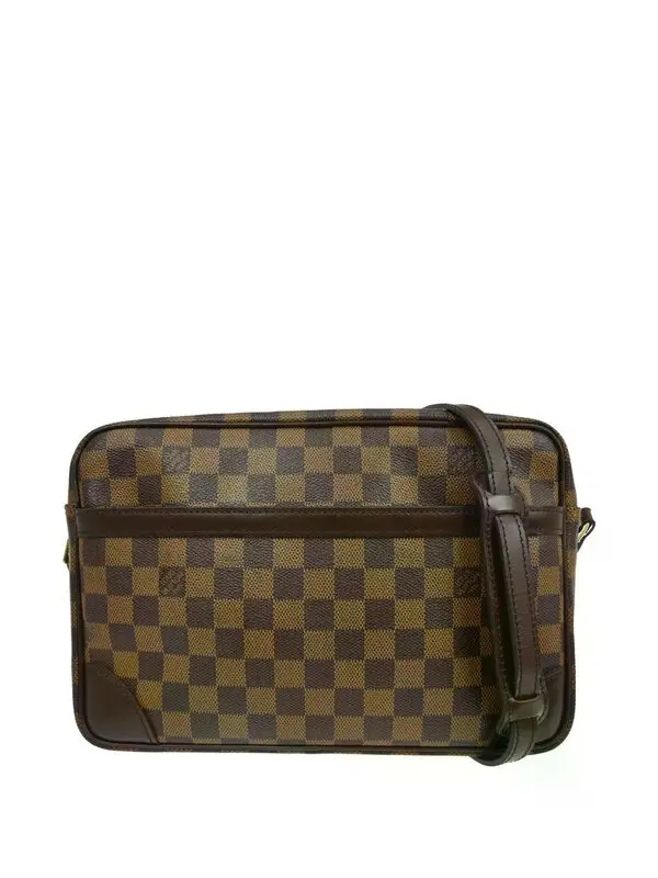 LOUIS VUITTON 2002 Trocadero Damier Shoulder Bag - Brown