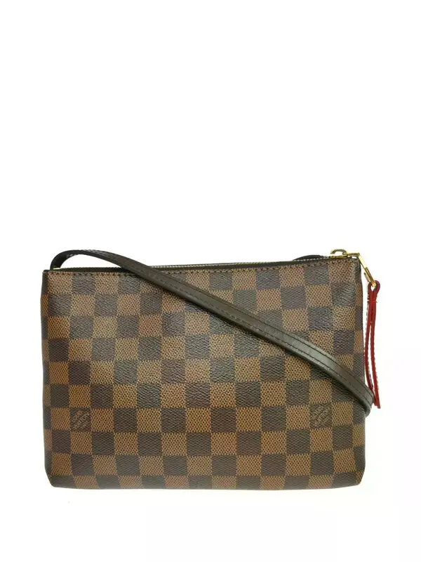 LOUIS VUITTON 2015 Twice Damier Shoulder Bag - Brown