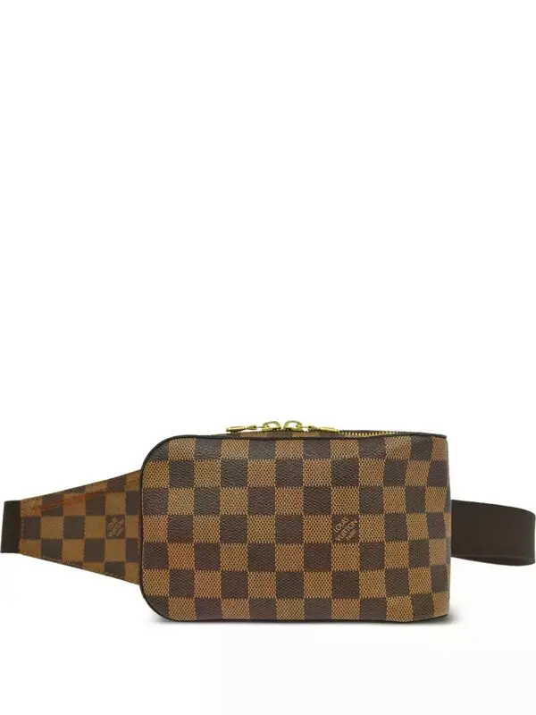 LOUIS VUITTON 2004 Damier Geronimos Belt Bag - Brown