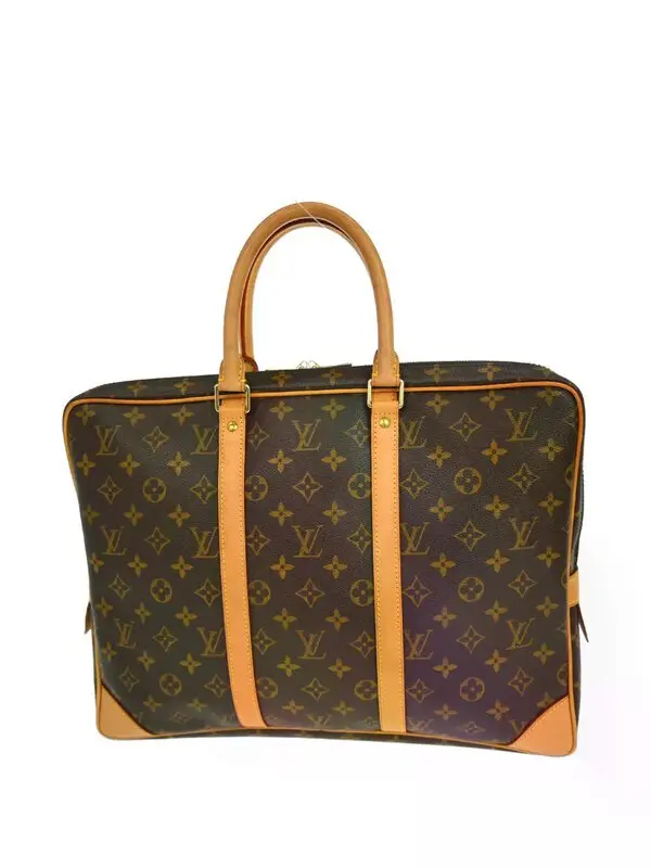 LOUIS VUITTON 2010 Porte Documents Voyage Handbag - Brown