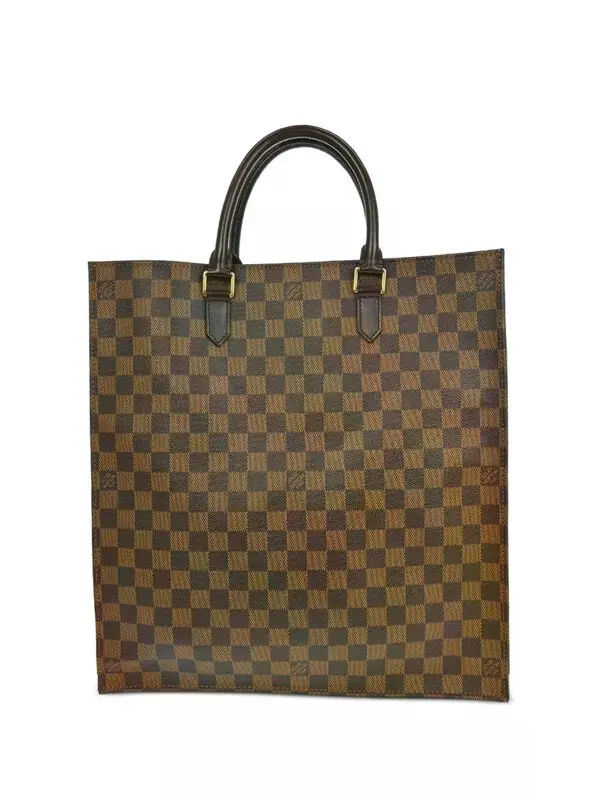 LOUIS VUITTON 2007 Damier Sac Plat Tote Bag