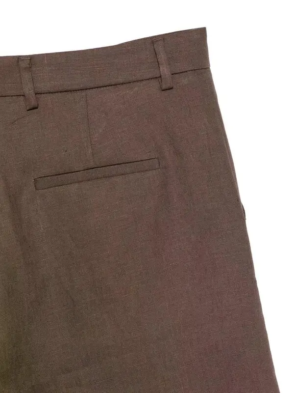 MANUEL RITZ Linen Bermuda Shorts