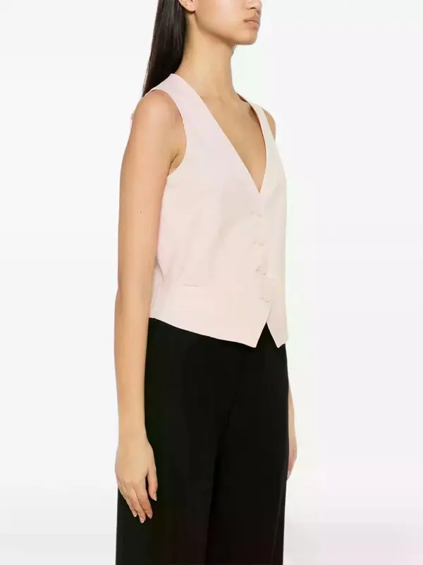 MANUEL RITZ V-neck Button-up Waistcoat