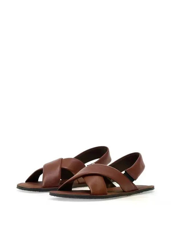 GROUNDIES Crossover-strap Slingback Sandals