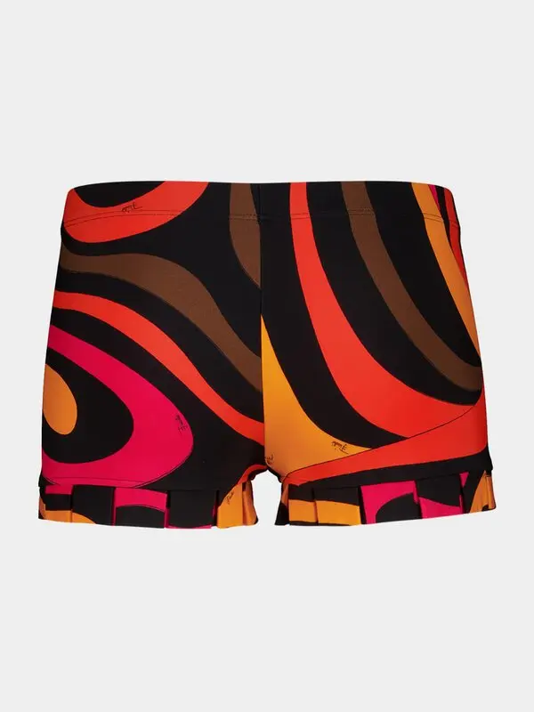 Emilio Pucci Marmo Print Low-rise Shorts