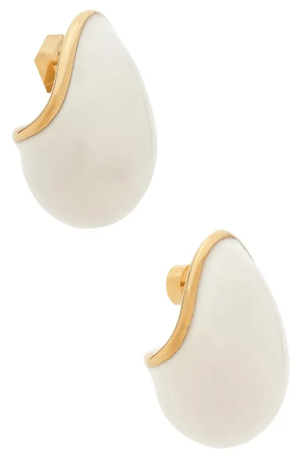Jacquemus Les Boucles Raisin Earrings - Gold & White