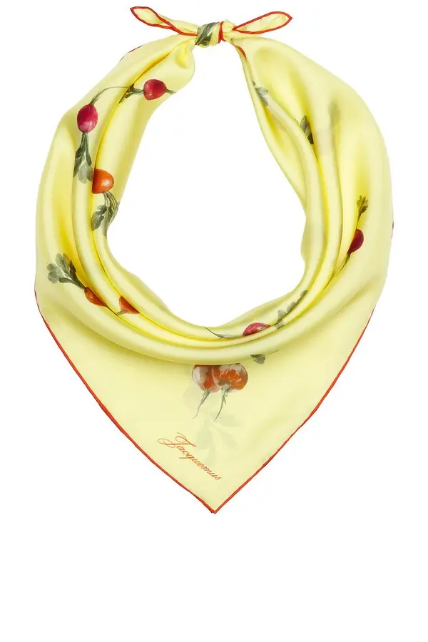 Jacquemus Le Foulard Radis - Print Radish Yellow