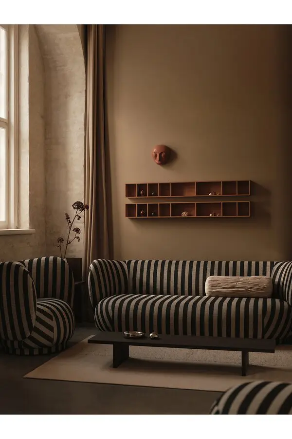 FERM LIVING Falda Smocked Bolster Cushion