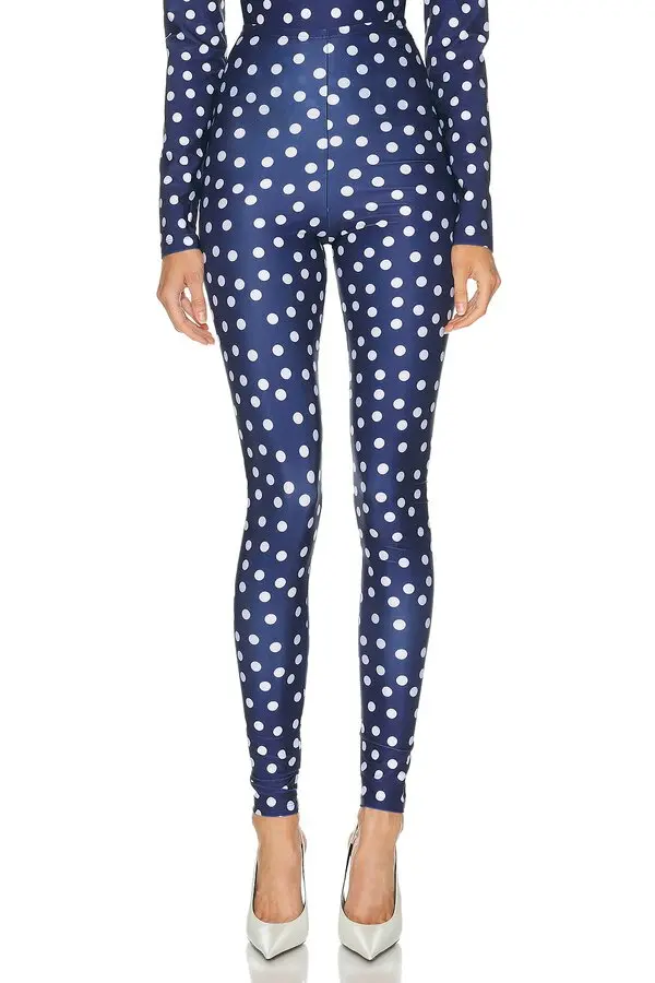 JEAN PAUL GAULTIER Jersey Legging - Navy & White
