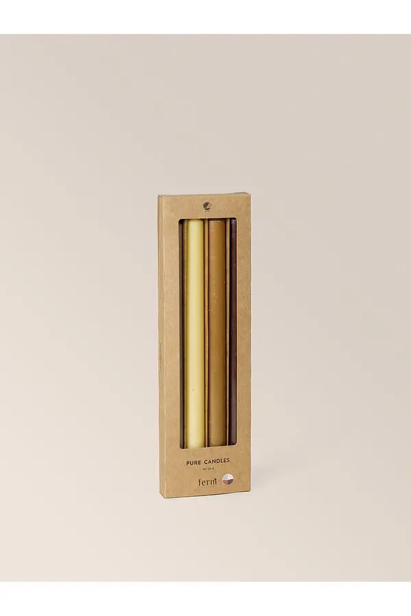 FERM LIVING Pure Candles Set Of 4 In Neutral - Calm Blend