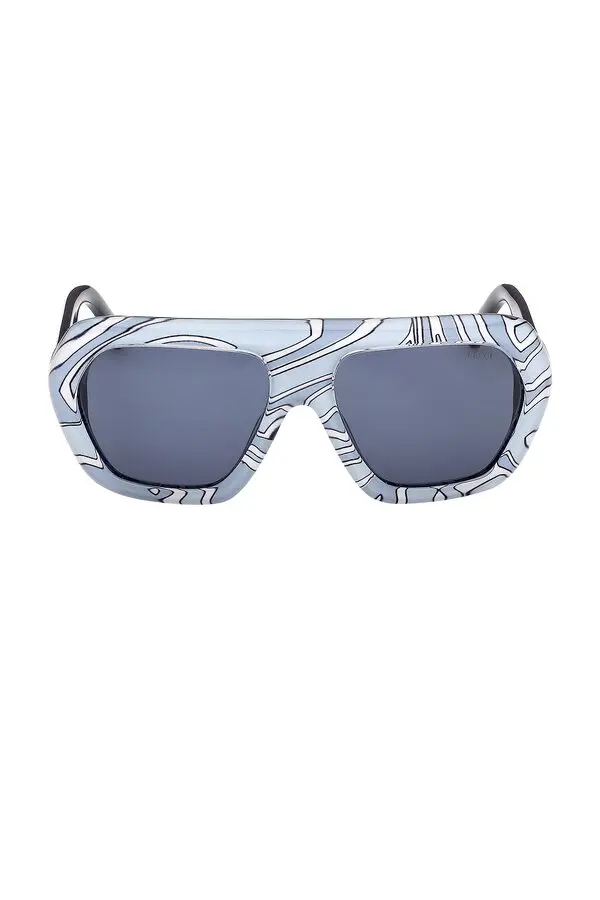 Emilio Pucci Geometric Sunglasses - Blue