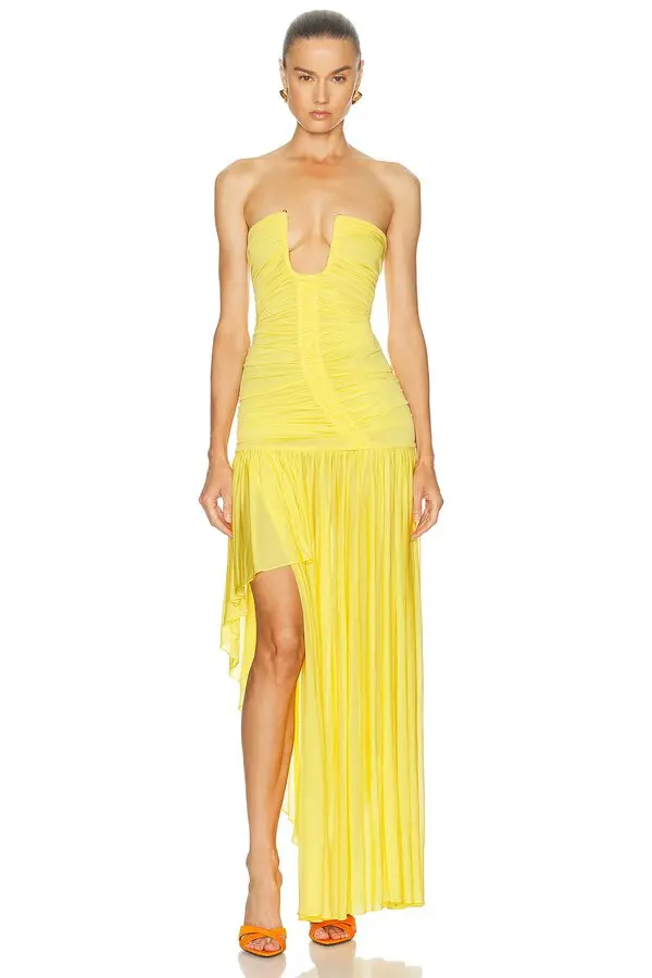 Christopher Esber Arced Orion Strapless Gown