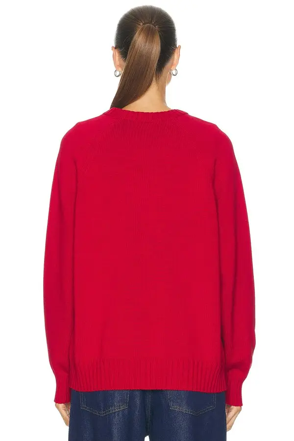 Donni. Cotton Knit V-neck Sweater
