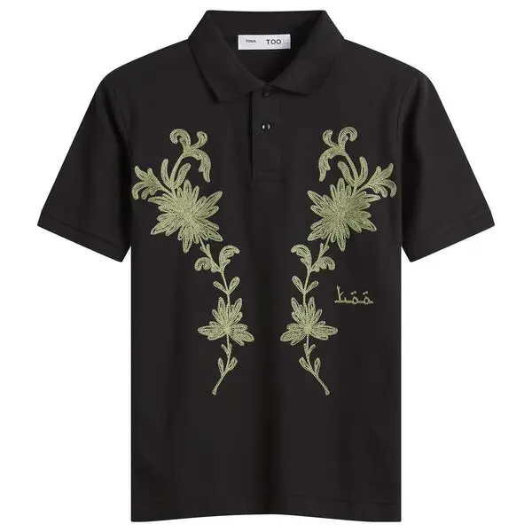 Toga Embroidered Piqué Polo Shirt