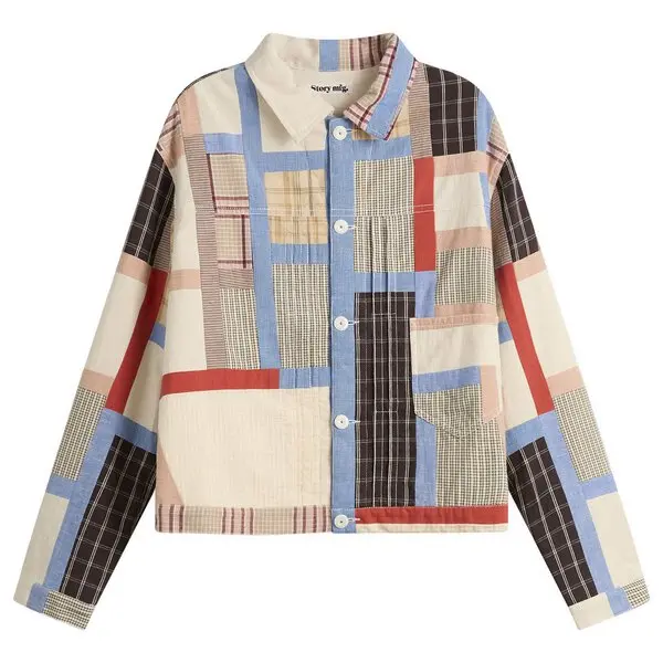 STORY MFG. Friday Patchwork Jacket - Lost Patchwork