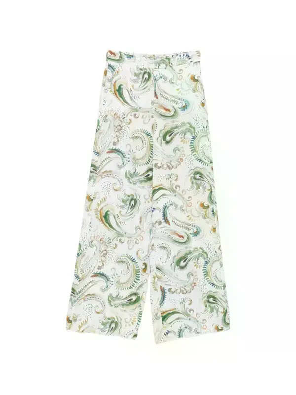 Marella Belt-loop Pocket Trousers - White