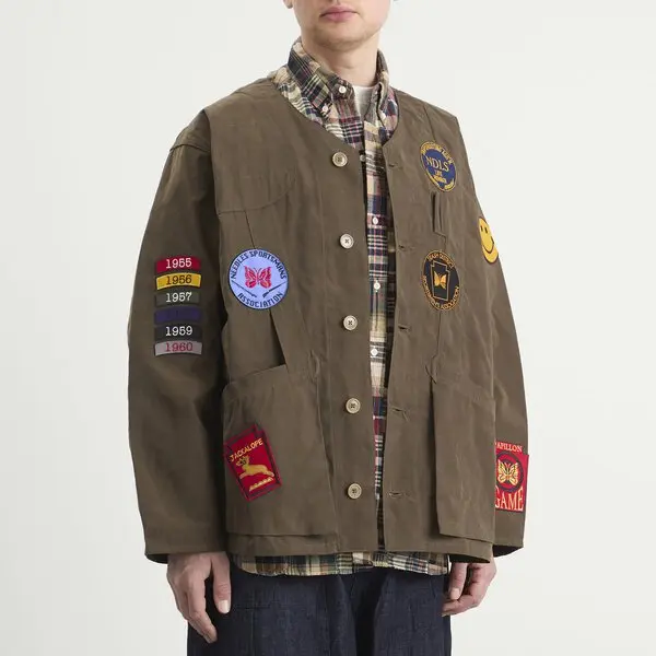 Needles Waxed Cloth Shooting Jacket