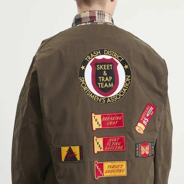 Needles Waxed Cloth Shooting Jacket