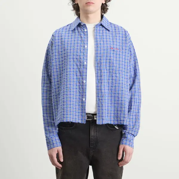 ABOUT:BLANK Raw Hem Check Shirt