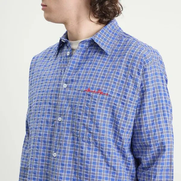 ABOUT:BLANK Raw Hem Check Shirt