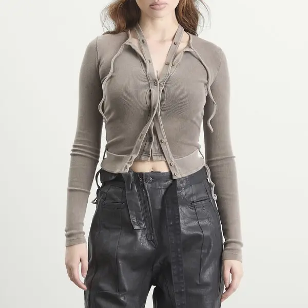 Ottolinger Double Closure Cardigan - Sand