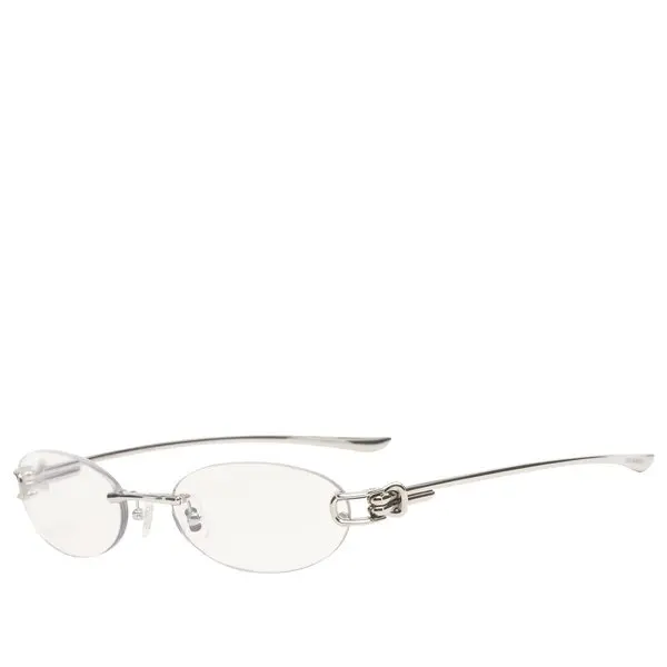 GENTLE MONSTER Musubi Optical Glasses - Silver/clear