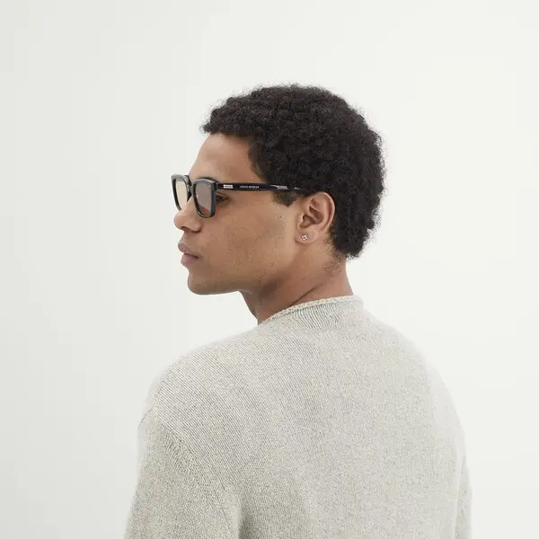 GENTLE MONSTER Soho Square Frame Sunglasses - Black/brown