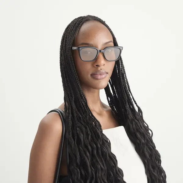 GENTLE MONSTER Soho Square Frame Sunglasses - Black/brown