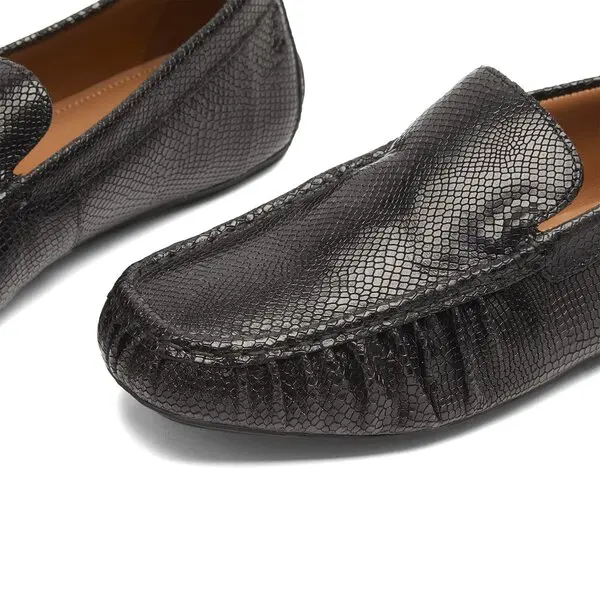 VAGABOND SHOEMAKERS Mika Embossed Leather Boat Shoe