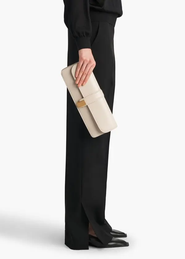 Khaite Blake Clutch - Burro