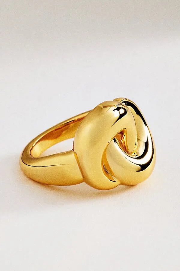 LUV AJ Solstice Knot Ring - Gold