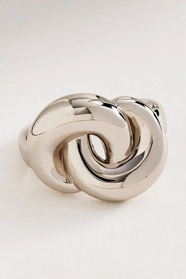 LUV AJ Solstice Knot Ring - Silver