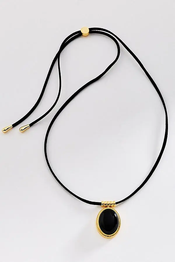 LUV AJ Midnight Mesa Cord Necklace - Gold