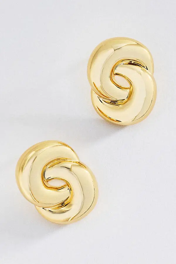 LUV AJ Solstice Knot Post Earrings - Gold