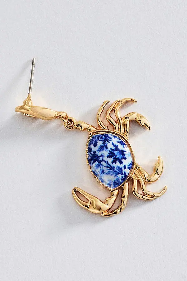 Anthropologie Ceramic Icon Drop Earrings