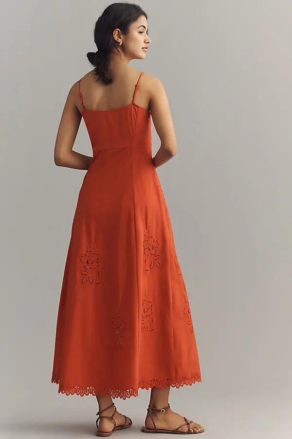 RAHI Starlet Cutwork Cotton Dress