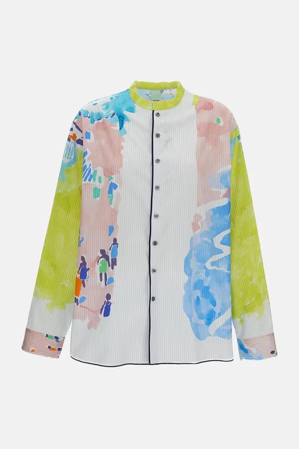 ROHKA Long Sleeve Printed Shirt