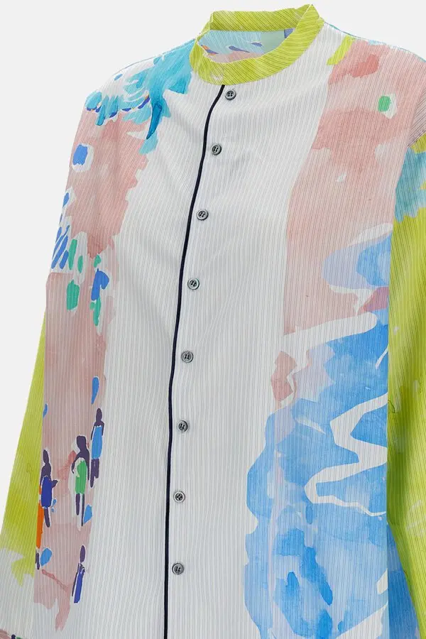 ROHKA Long Sleeve Printed Shirt