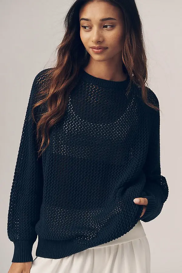 Electric & Rose Long-sleeve Cotton Pullover