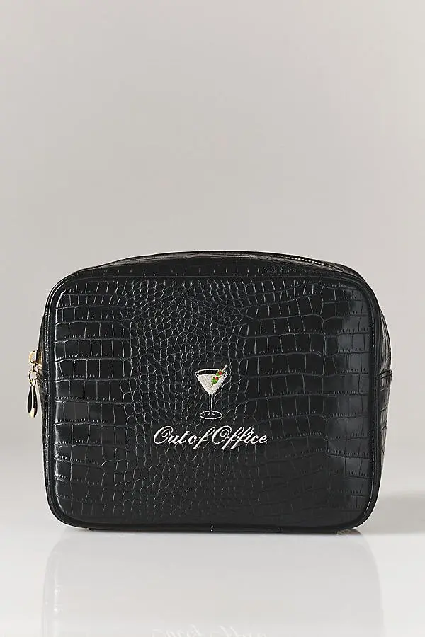 Anthropologie Croc-textured Pouch - Out Of Office