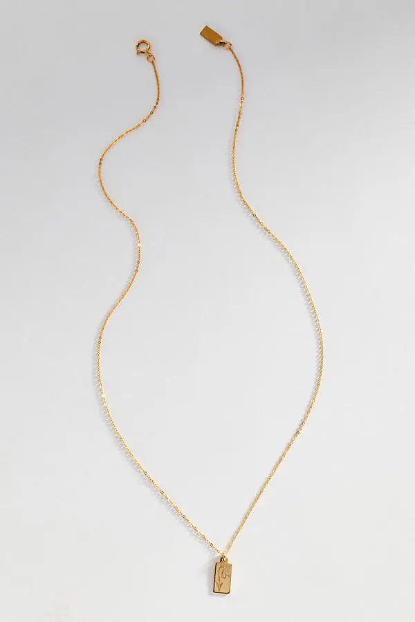 SET & STONES Tawney Birth Flower Necklace - January