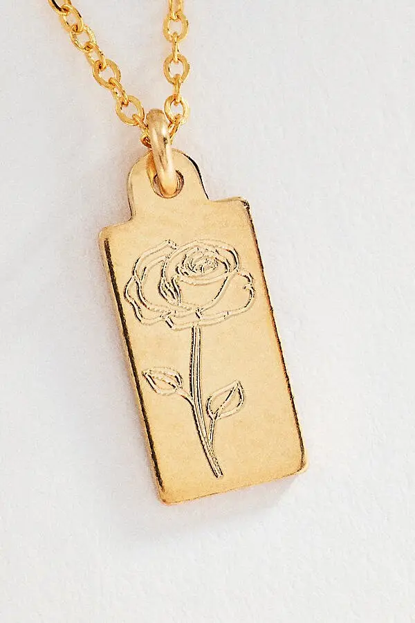 SET & STONES Tawney Birth Flower Necklace - June