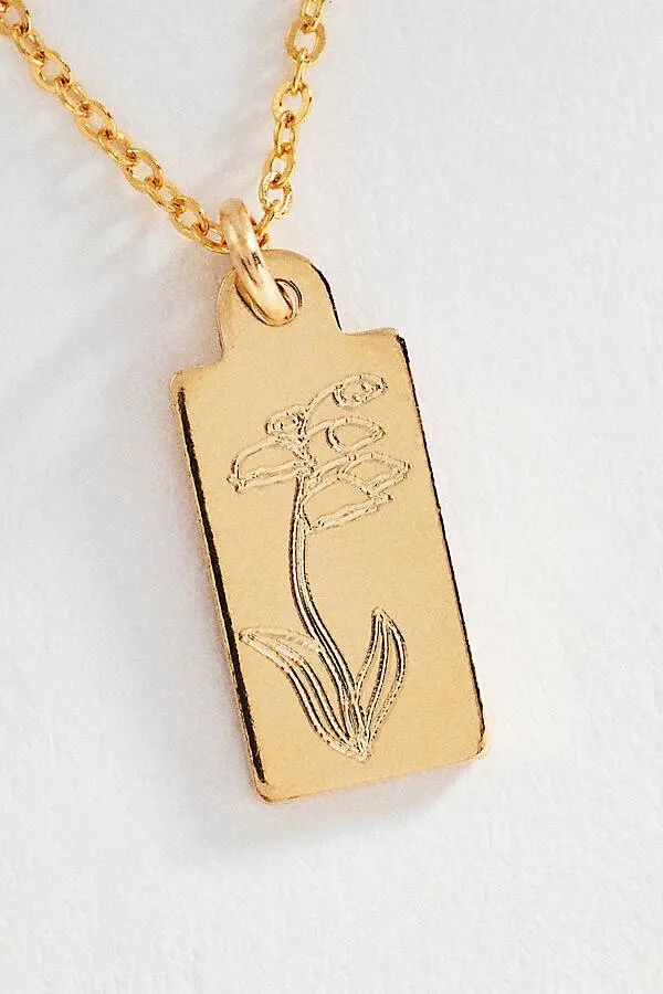 SET & STONES Tawney Birth Flower Necklace - May