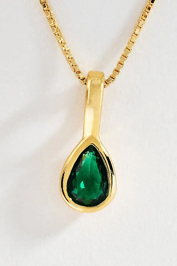 SET & STONES Teardrop Birthstone Necklace - May