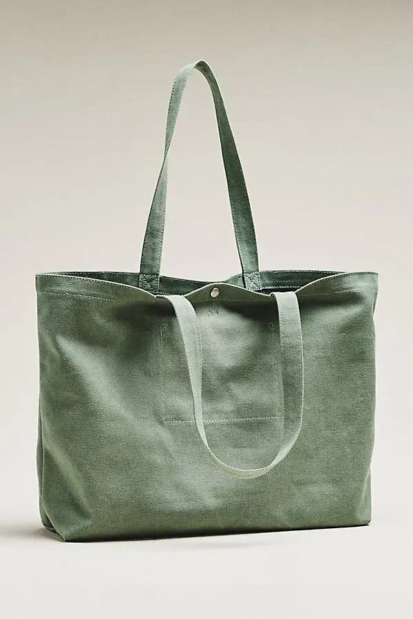 DAMSON MADDER Rae Eyelet Tote - Mint