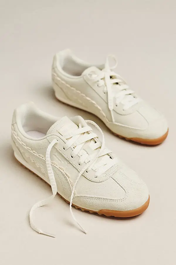 PUMA Arizona Lace Sneakers - Warm White-caramel Latte