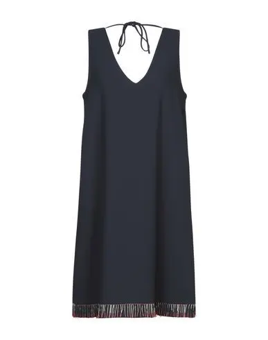 Emporio Armani Mini Dress With Contrasting Applications - Blue