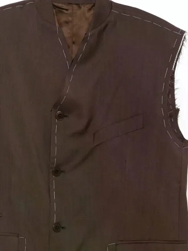 COSTUMEIN Buttoned Sleeveless Waistcoat