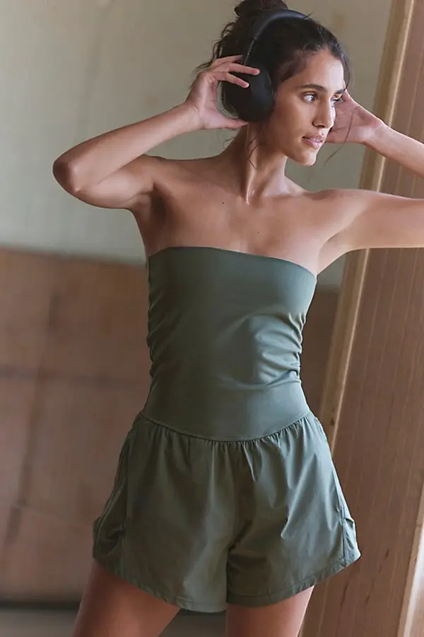 Free People Way Back Convertible Romper - Terrain