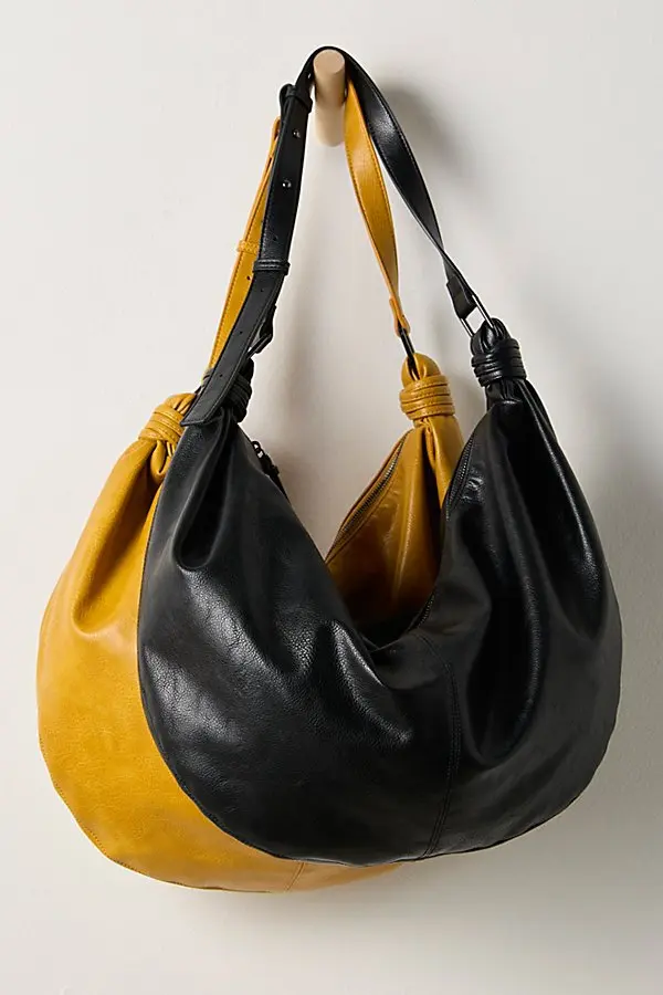 Free People Vegan Slouch Hobo Bag - Black